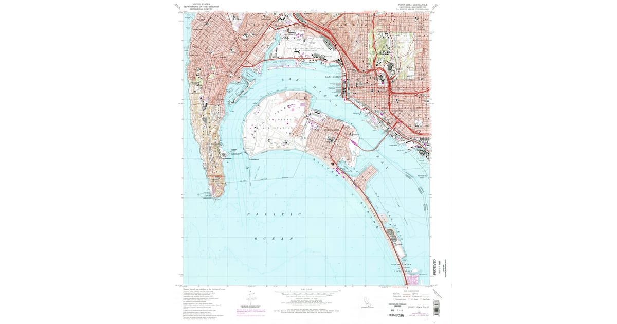 1960s Maps of Crown Island, Coronado | Pastmaps