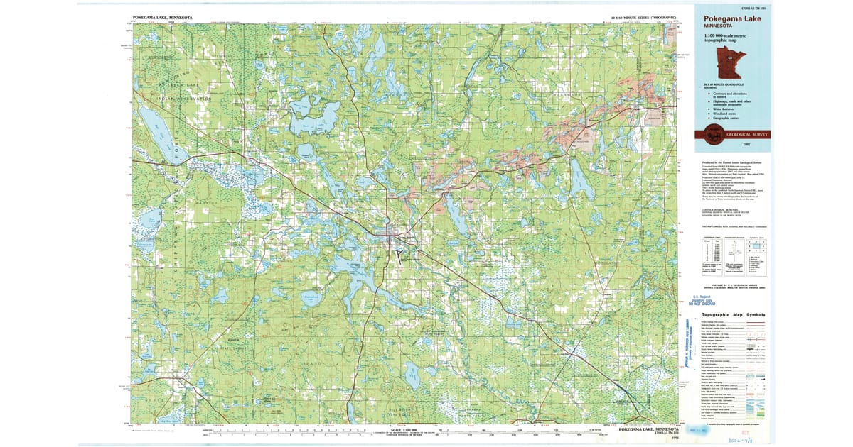 1990s Maps of Jacobson, MN | Pastmaps