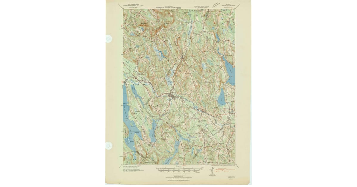 1940s Maps of Oxford County, ME | Pastmaps
