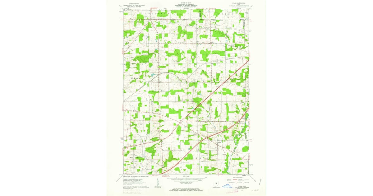 1961 Map of Polk, OH — High-Res | Pastmaps