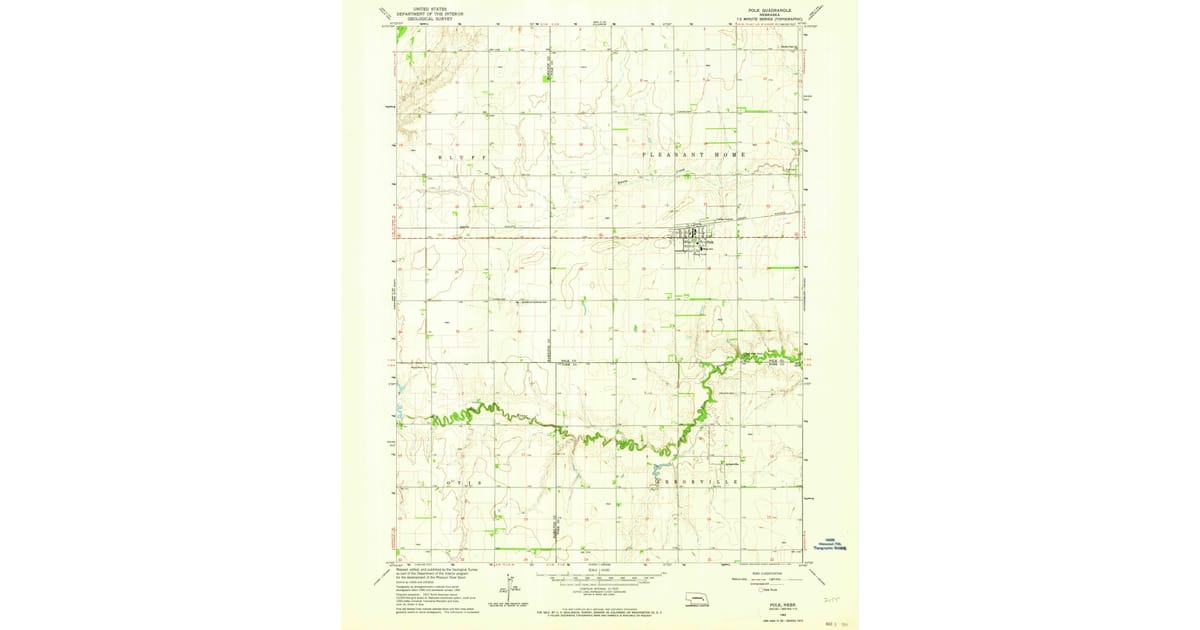 1962 Map of Polk, NE — High-Res | Pastmaps