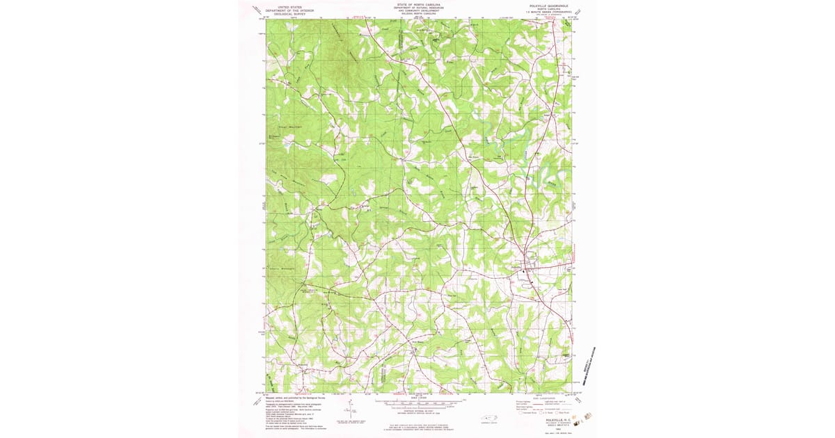 1980s Maps of Delight, NC | Pastmaps