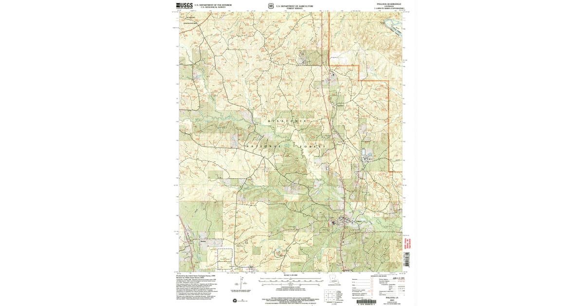 2000s (21st Century) Maps of Pollock, LA | Pastmaps