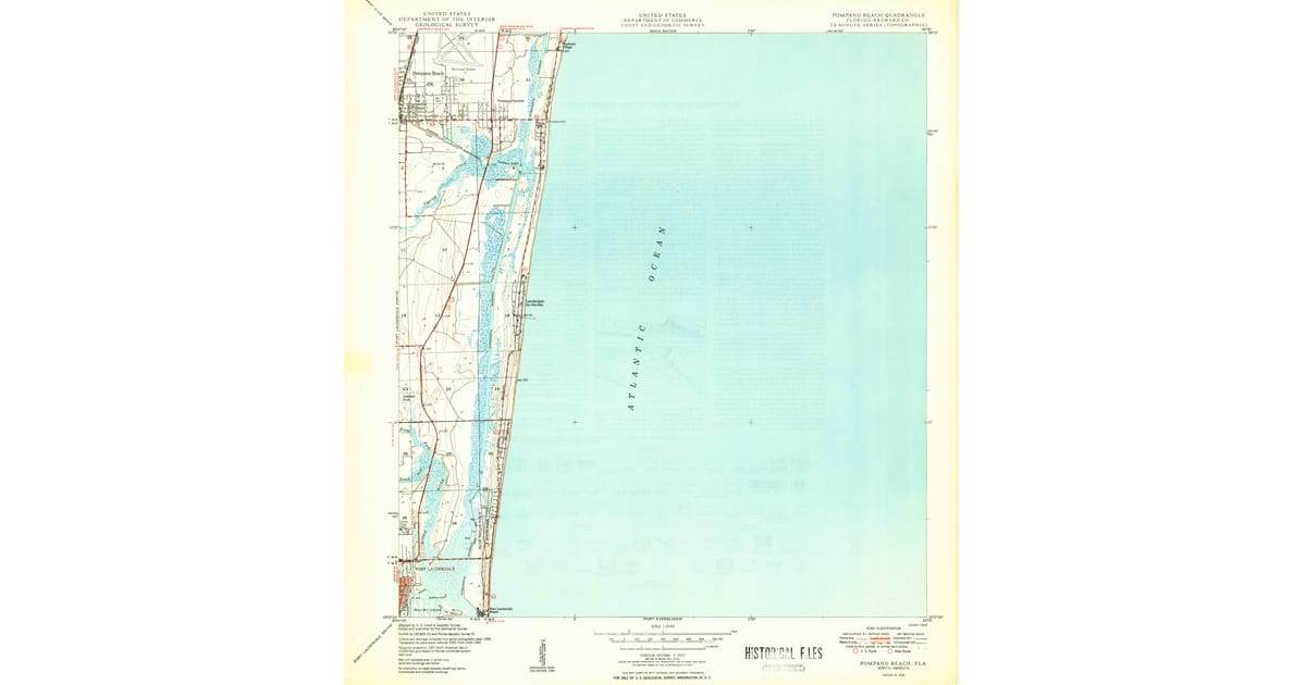 Old Maps of Coral Ridge Isles, Fort Lauderdale | Pastmaps