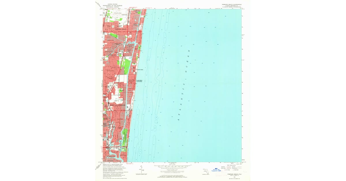 1960s Maps of Sea Ranch Lakes, FL | Pastmaps