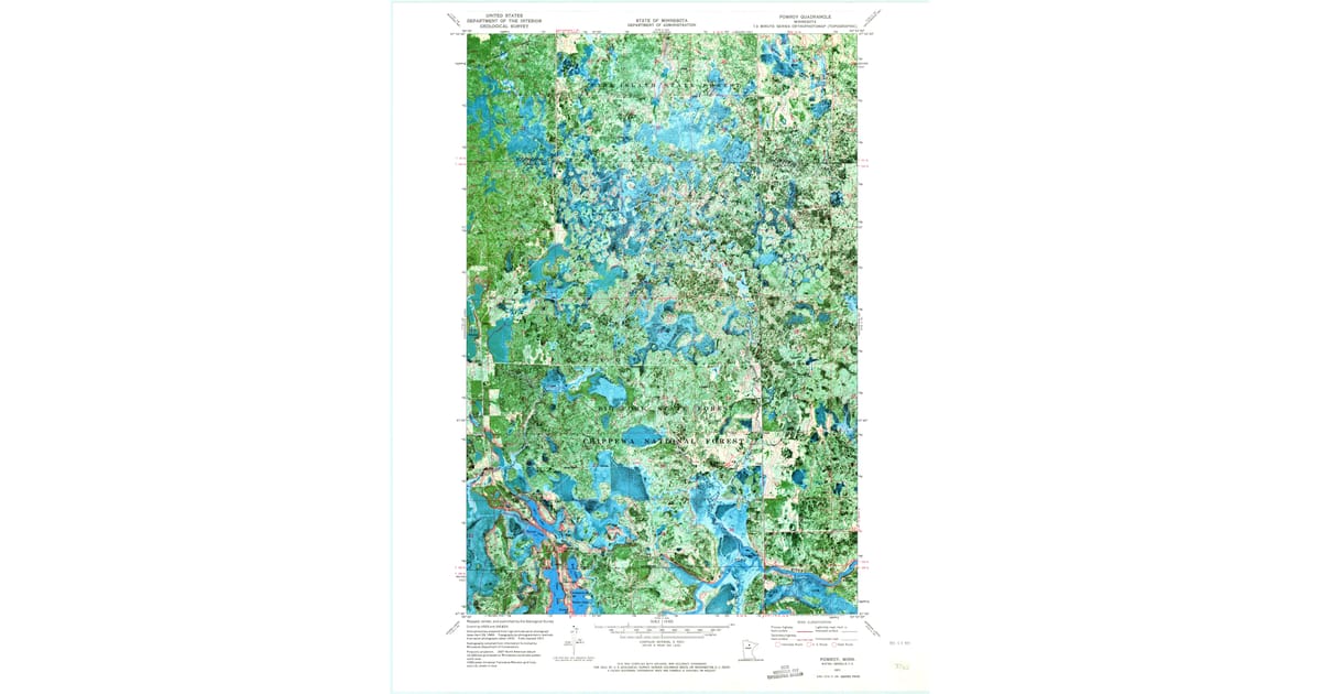 1971 Map of Pomroy, Itasca County, MN — High-Res | Pastmaps