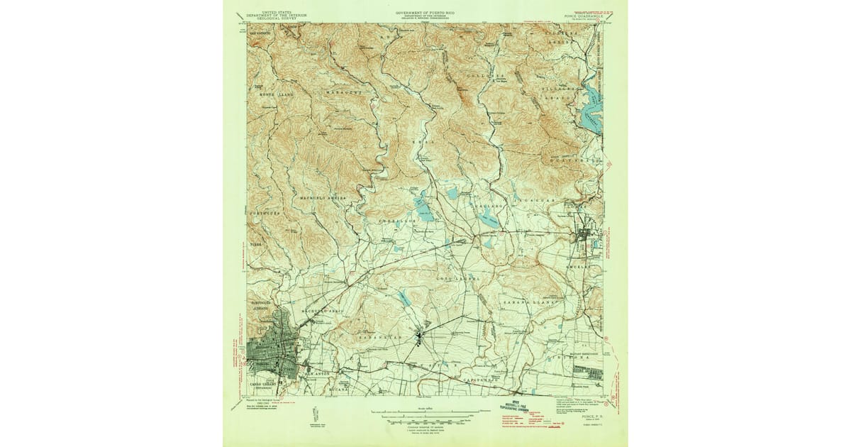 Old Maps of Real, Ponce | Pastmaps