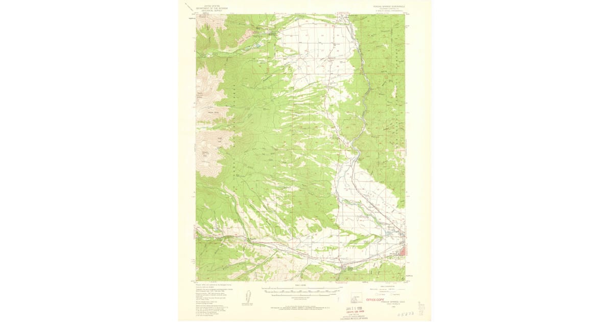 Old Maps of Poncha Springs, CO | Pastmaps