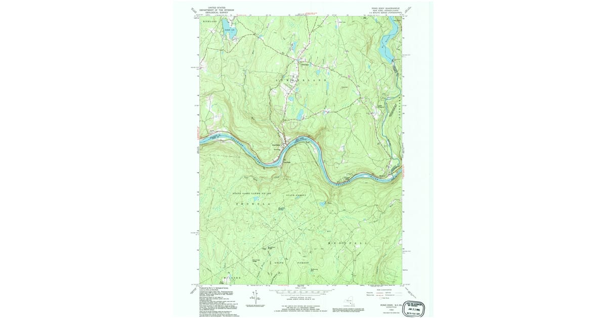 1990s Maps of Sullivan County, NY | Pastmaps