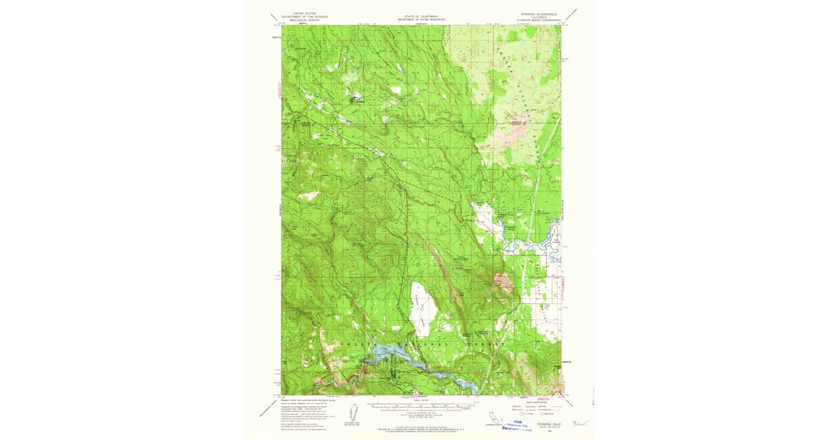 1960s Maps of Shasta County, CA | Pastmaps