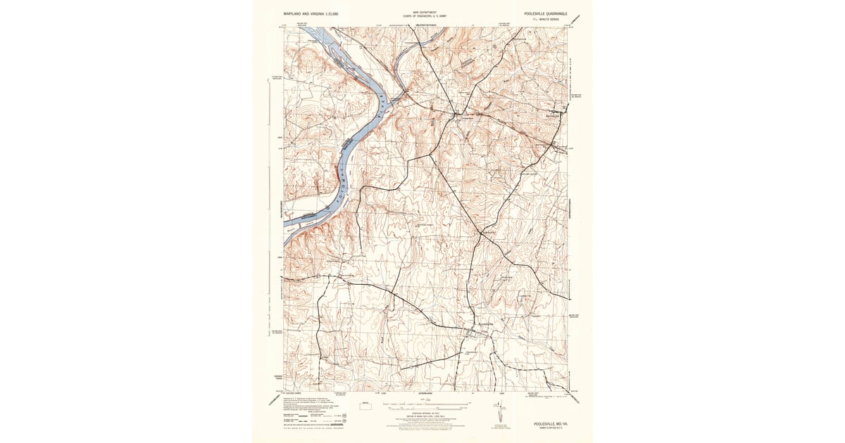 1940s Maps of Dickerson, MD | Pastmaps