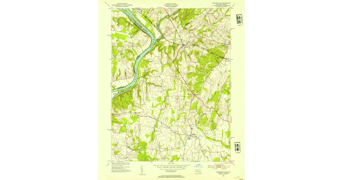 1950s Maps of Camp Potomac Woods, Loudoun County | Pastmaps