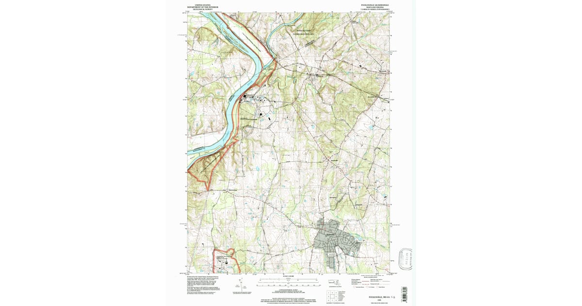 1990s Maps of Dickerson, MD | Pastmaps