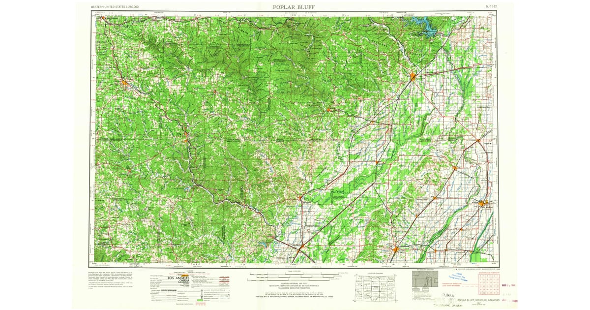 1950s Maps of Torch, MO | Pastmaps