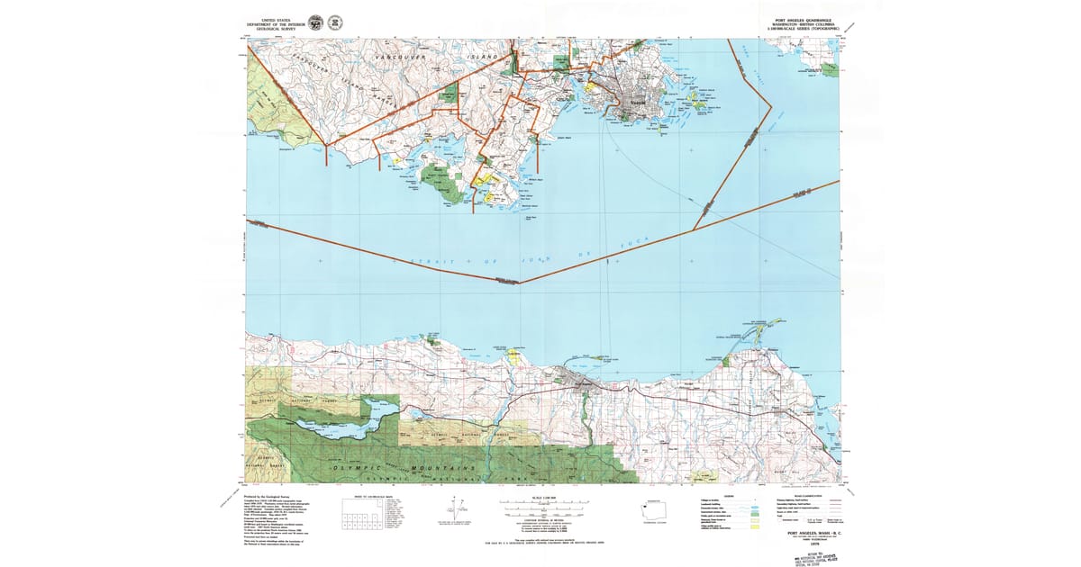 1979 Map of Port Angeles, WA — High-Res | Pastmaps