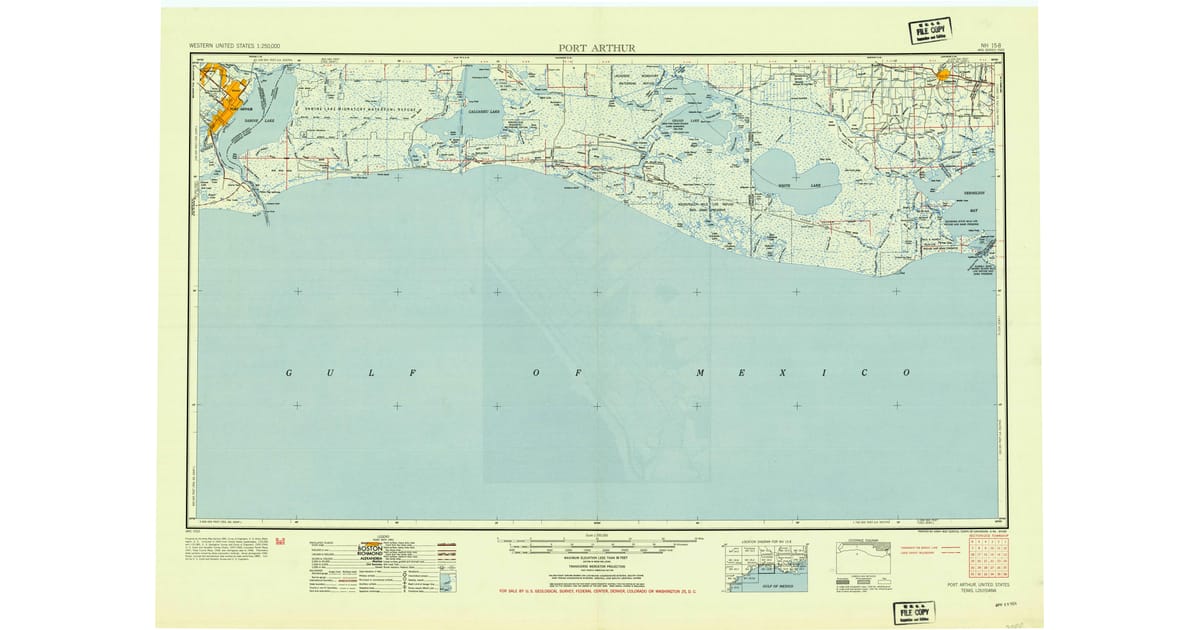 1950s Maps of Groves, TX | Pastmaps