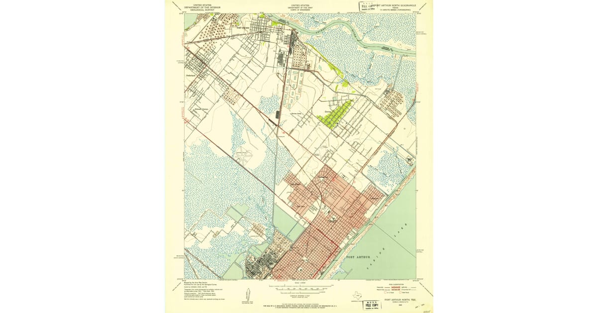 Old Maps of Groves, TX | Pastmaps