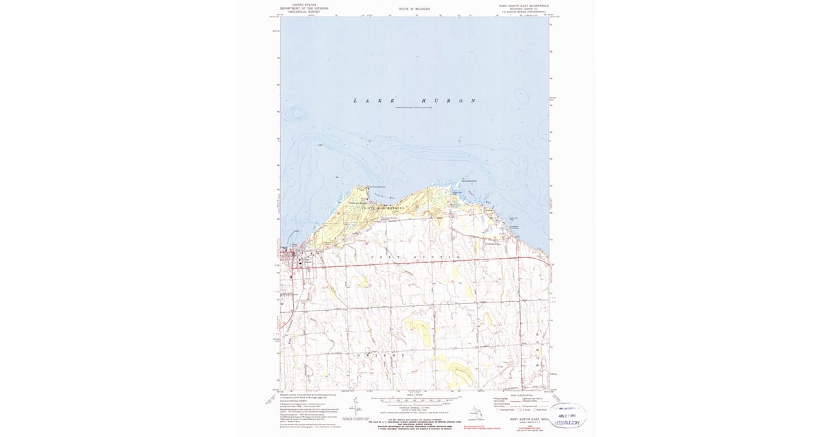 1970s Maps of Huron Township, MI | Pastmaps