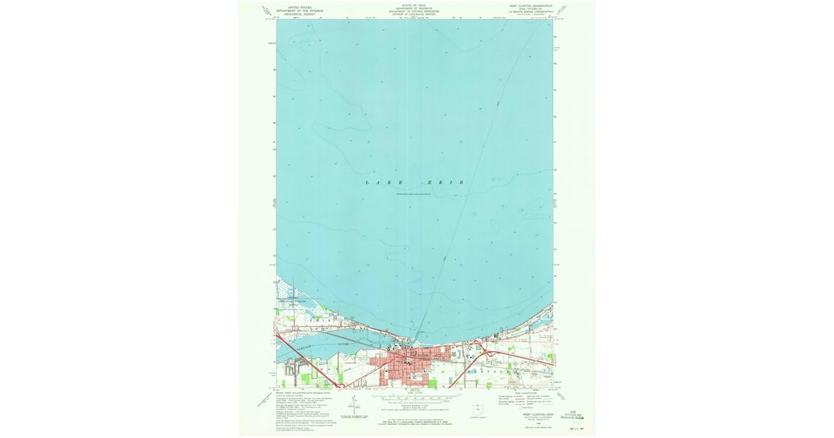 1969 Map of Port Clinton, OH — High-Res | Pastmaps