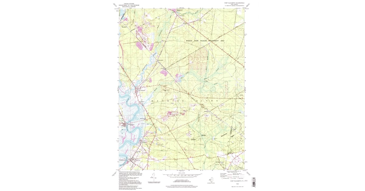 1994 Map of Port Elizabeth, NJ — High-Res | Pastmaps