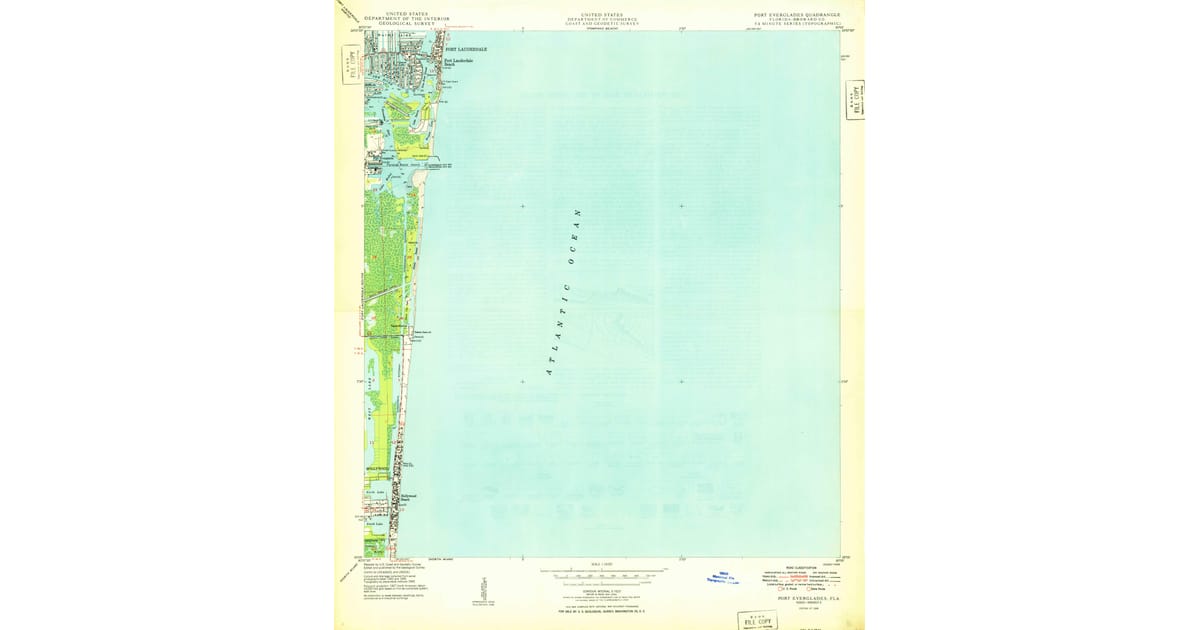 Old Maps of Nurmi Isles, Fort Lauderdale for Genealogy | Pastmaps