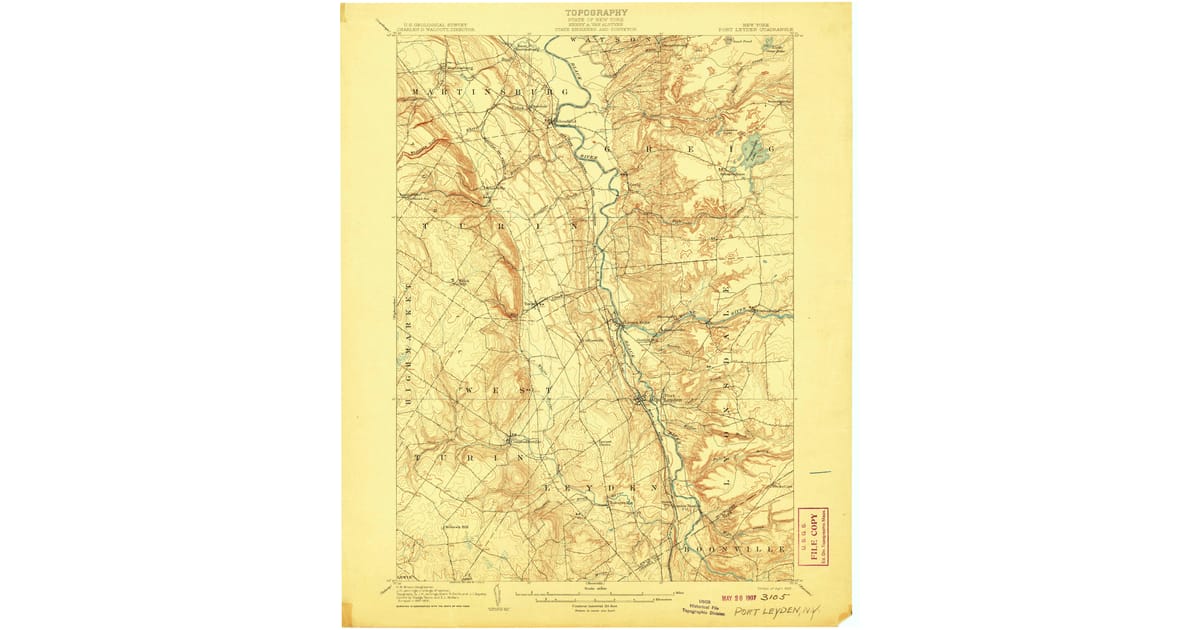 1907 Map of Port Leyden, NY — High-Res | Pastmaps