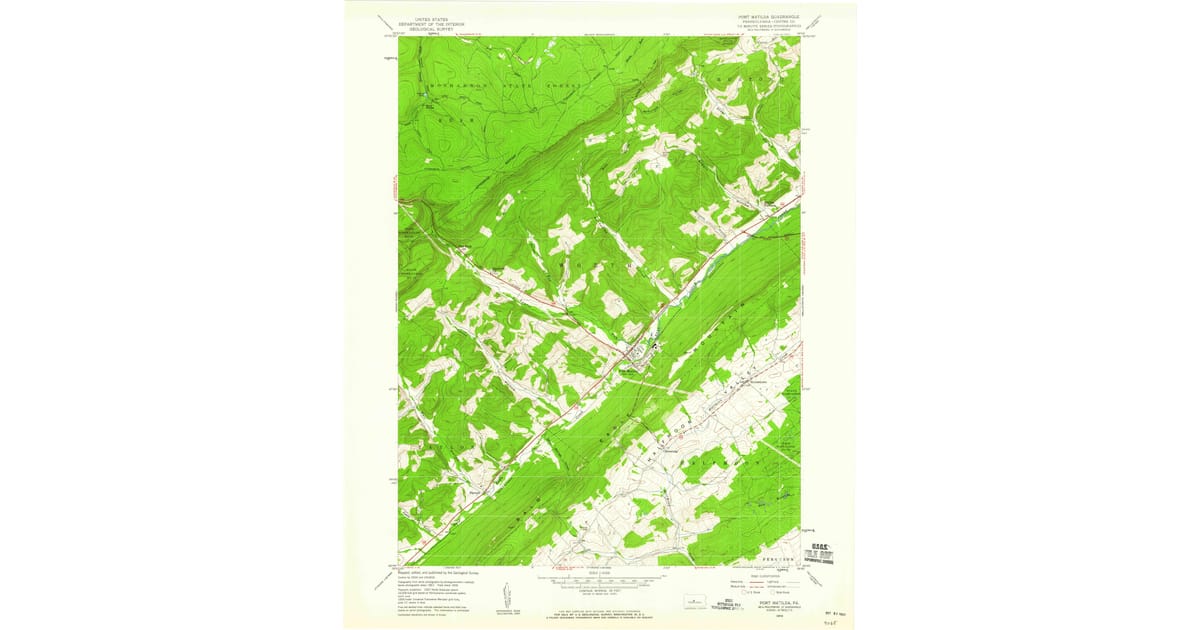 1959 Map of Port Matilda, PA — High-Res | Pastmaps