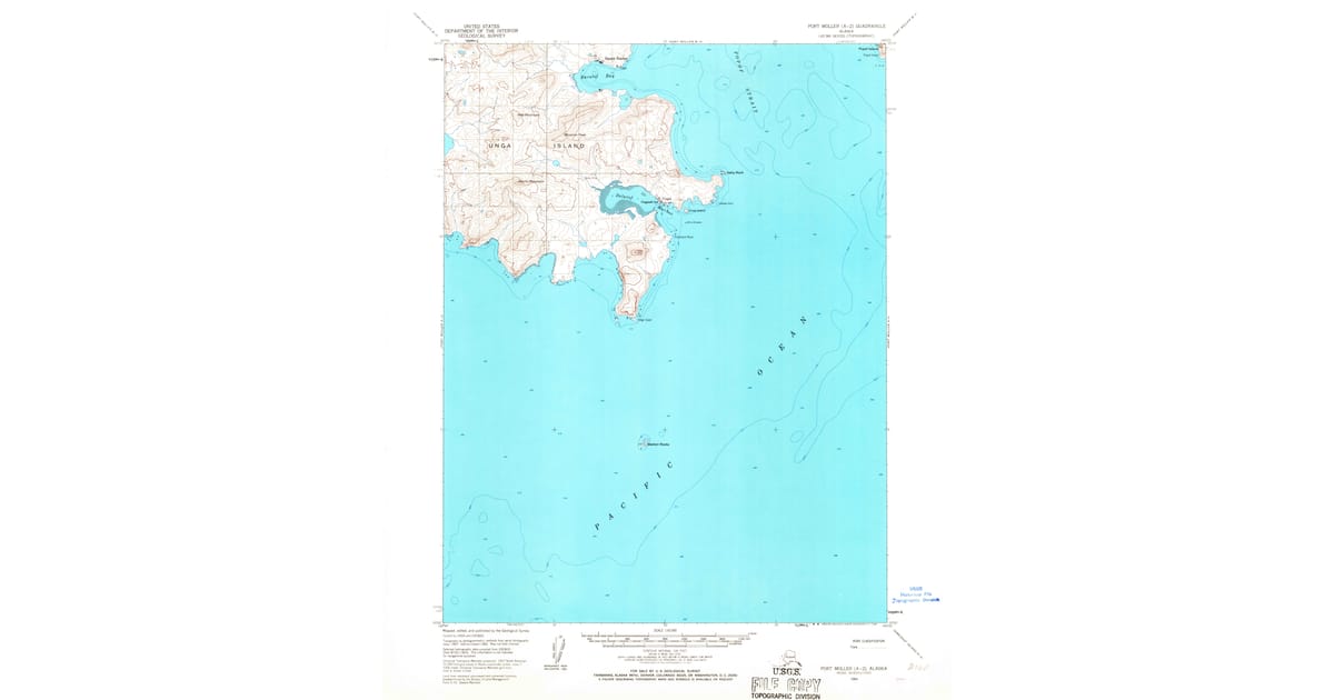 1963 Map of Port Moller A-2, Aleutians East Borough, AK — High-Res ...