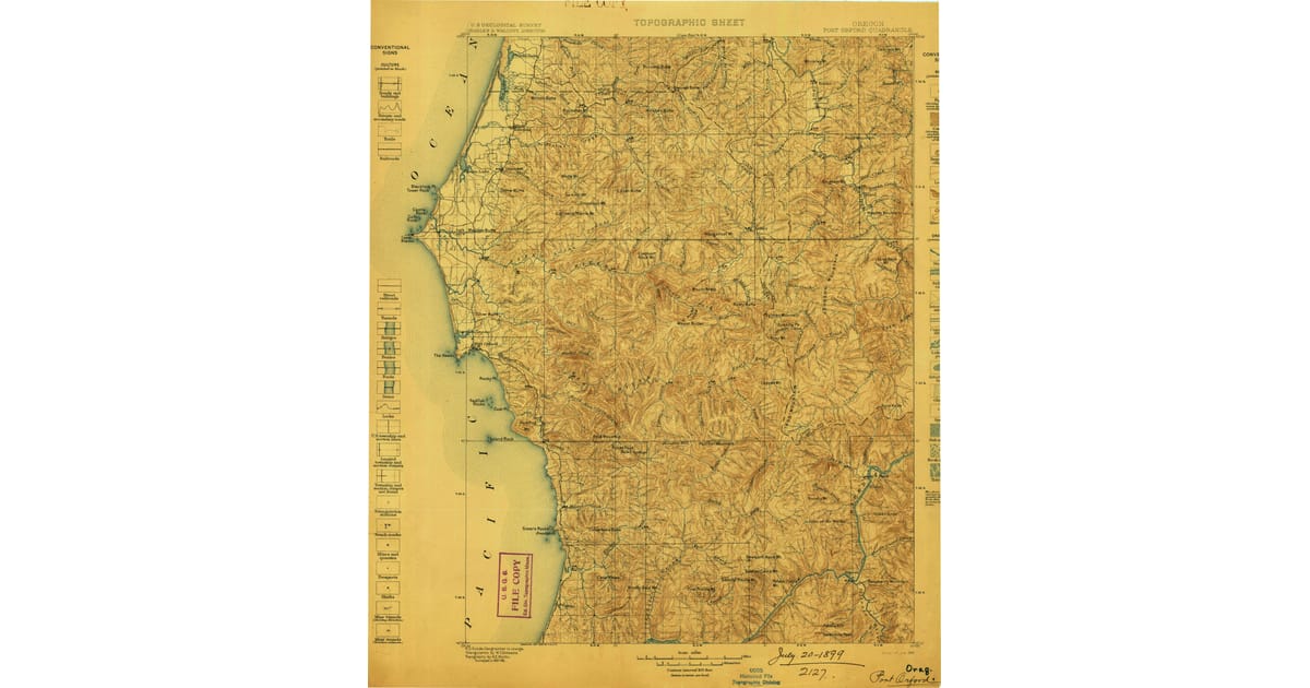 Old Maps of Curry County, OR | Pastmaps