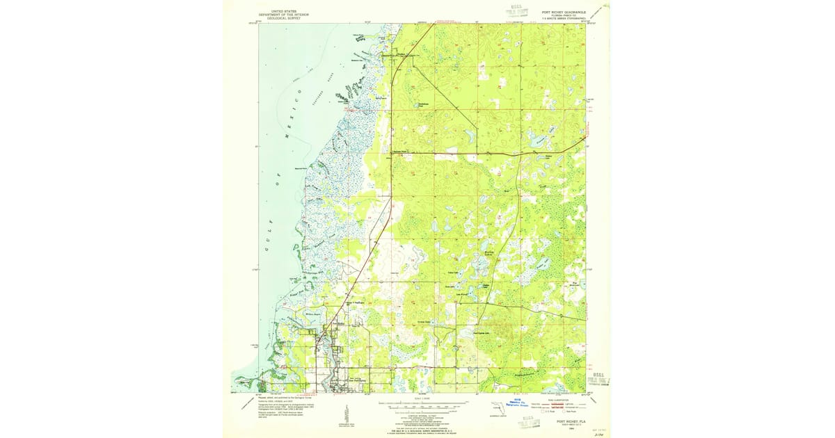 1900s (20th Century) Maps of Bayonet Point, FL | Pastmaps