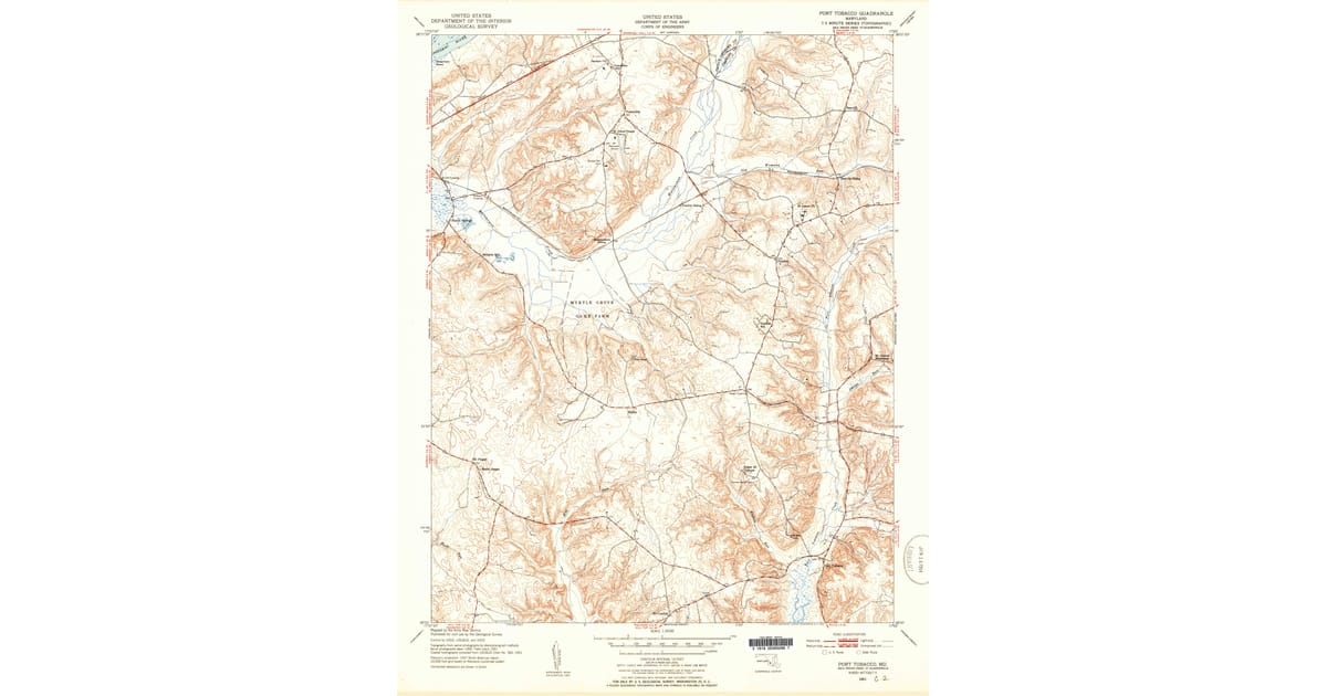 1950s Maps of Mount Carmel, MD | Pastmaps