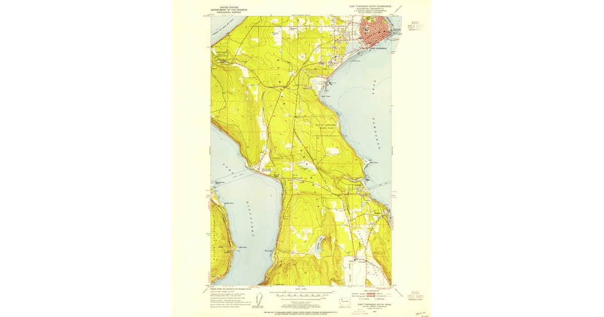 1950s Maps of Ocean Grove, Jefferson County | Pastmaps