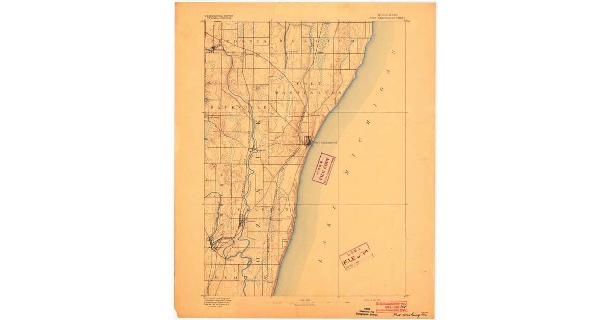 Old Maps of Fredonia, WI | Pastmaps