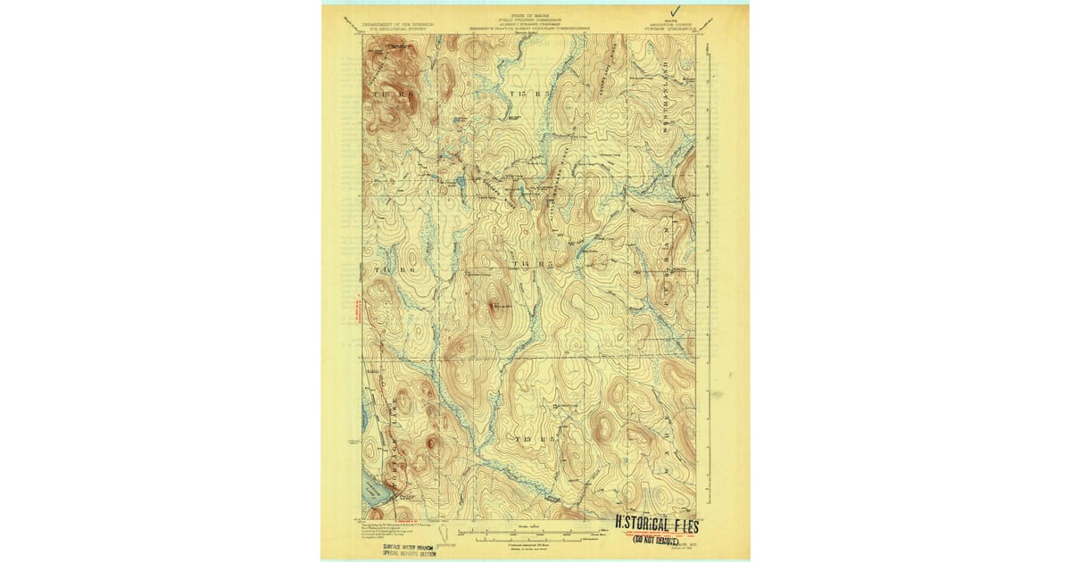 1931 Map of Portage, Aroostook County, ME — High-Res | Pastmaps