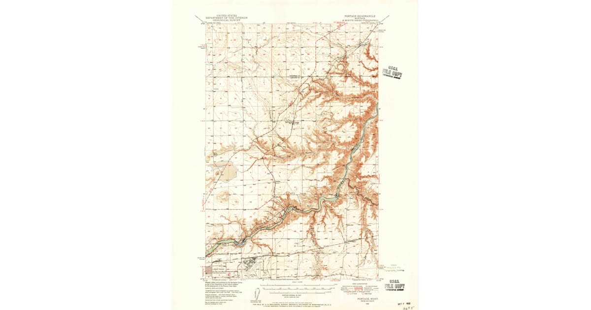 1940s Maps of Chouteau County, MT | Pastmaps