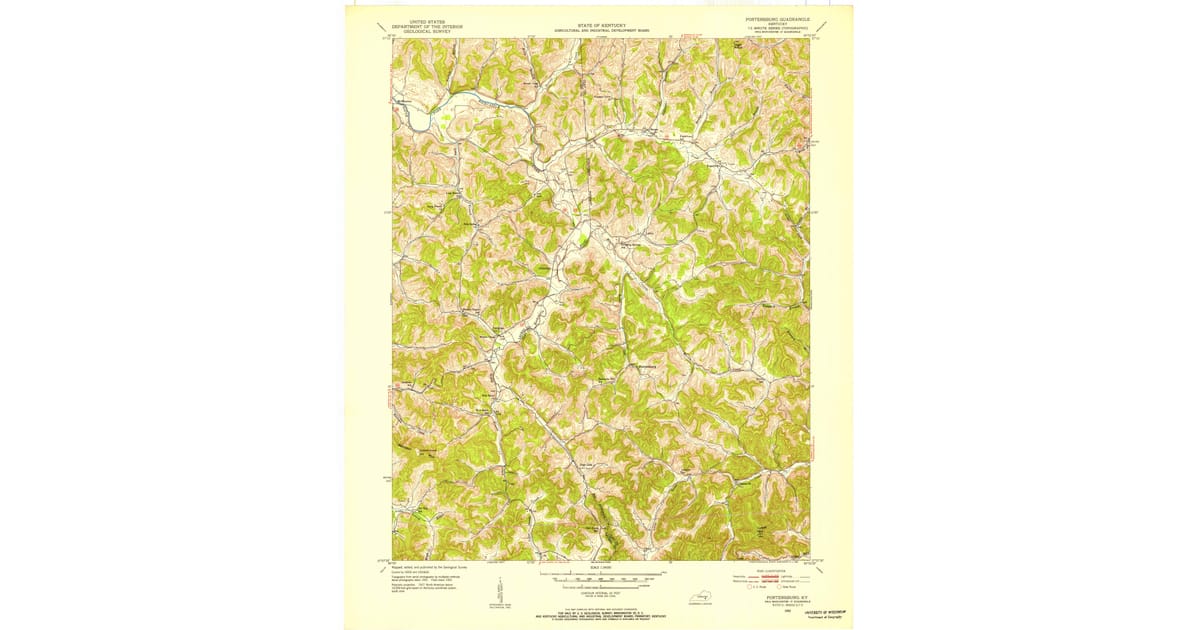 1950s Maps of Clay County, KY | Pastmaps