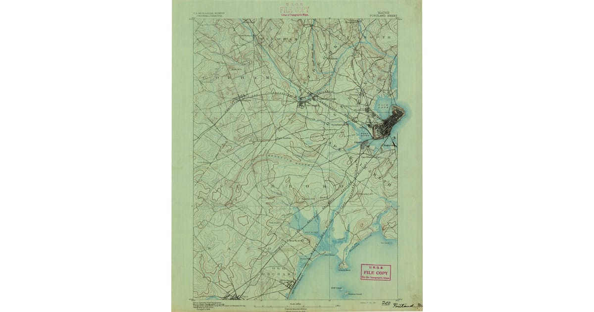 Old Maps of Maine for Hiking & Exploration | Pastmaps