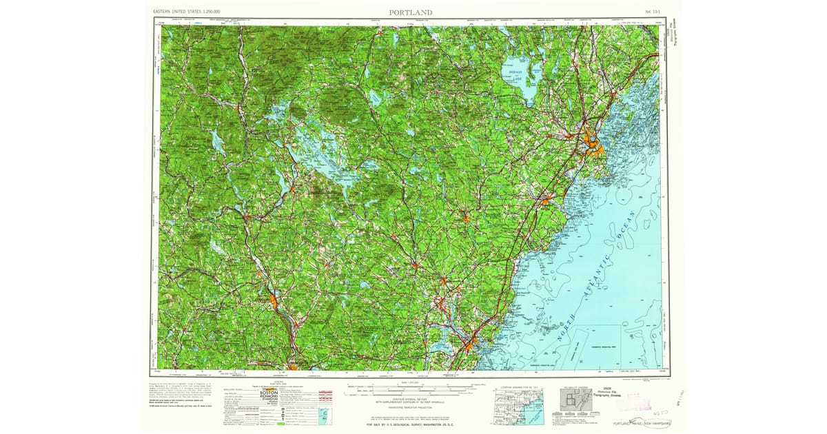 1960s Maps of Bridgewater, NH | Pastmaps