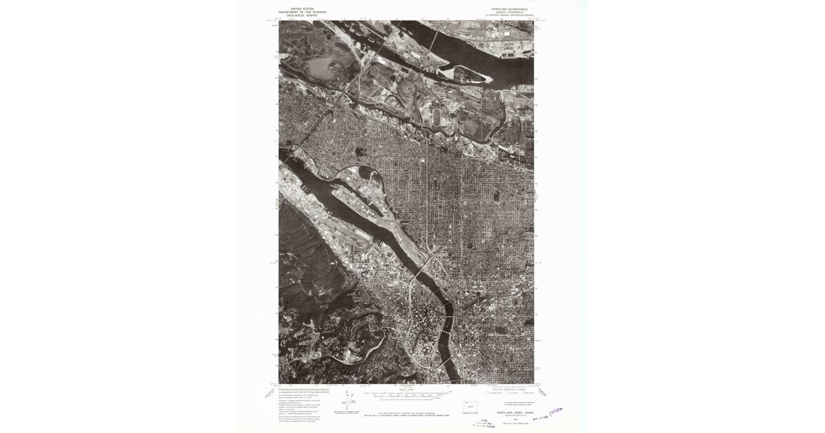1970s Maps of Hayden Island, Multnomah County | Pastmaps