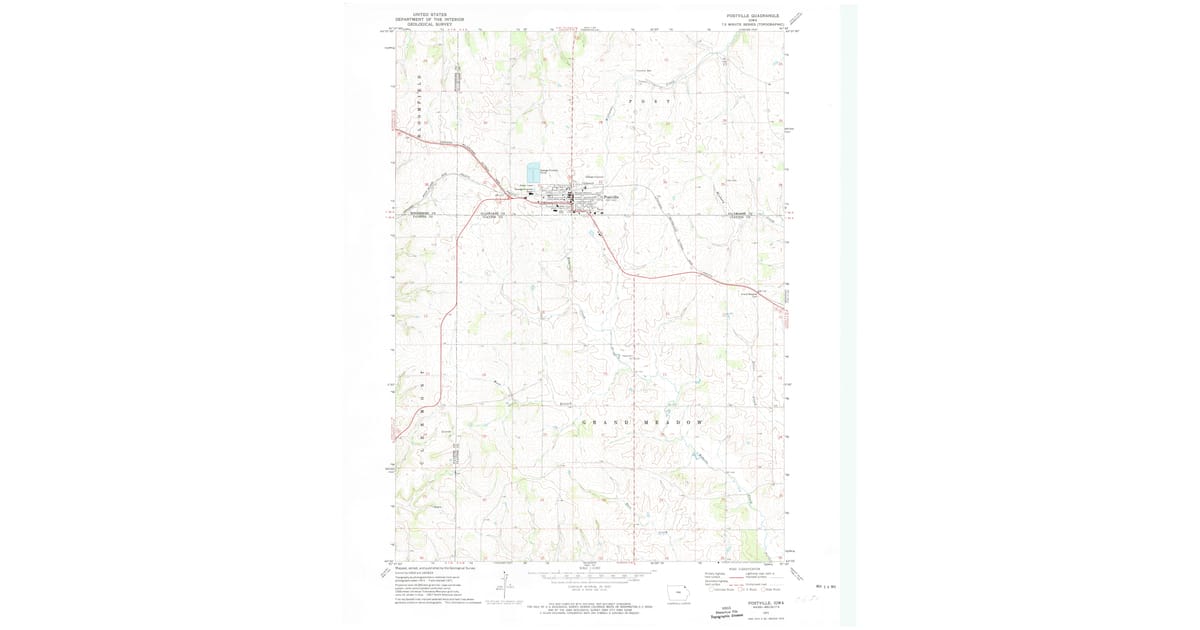 1970s Maps of Winneshiek County, IA | Pastmaps