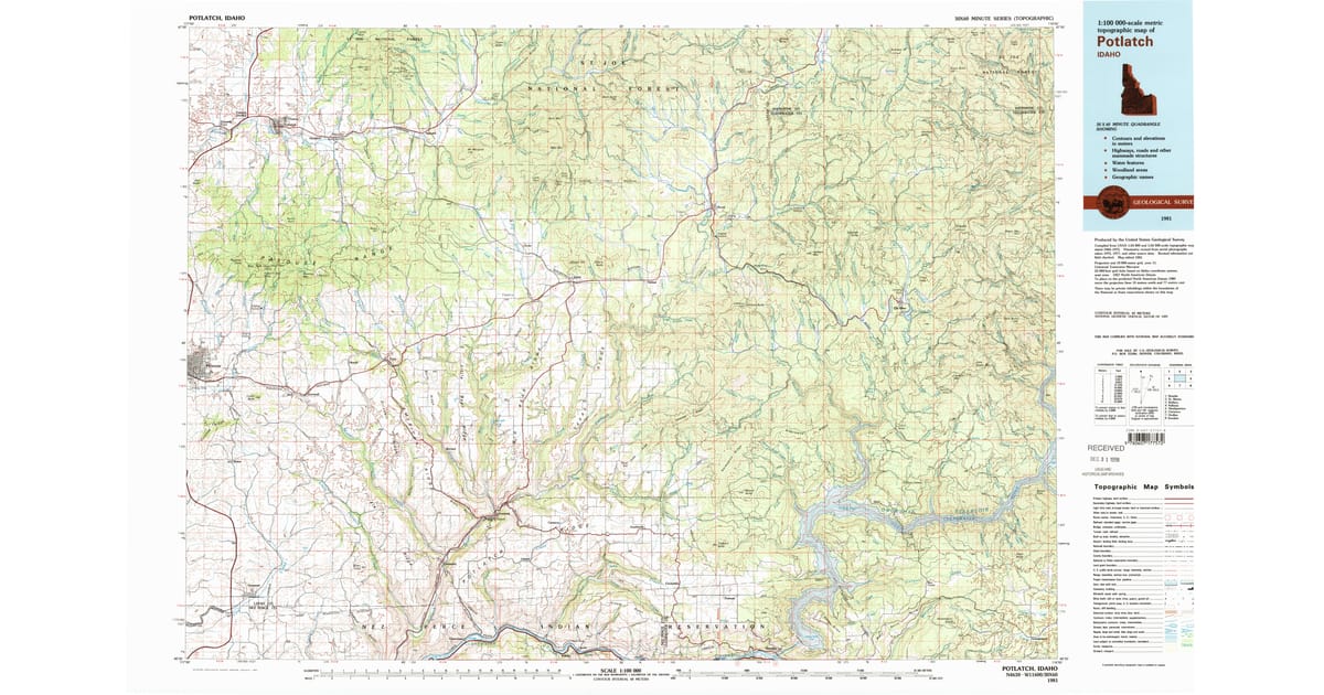 1980s Maps of Harvard, ID | Pastmaps