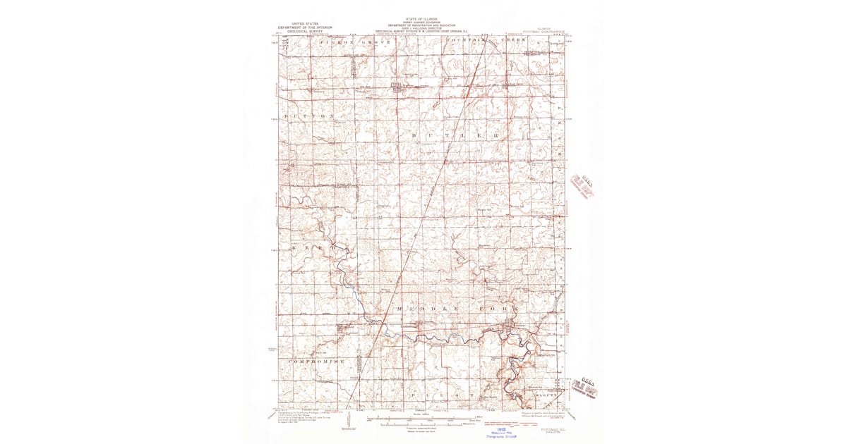 1930s Maps of Ford County, IL | Pastmaps