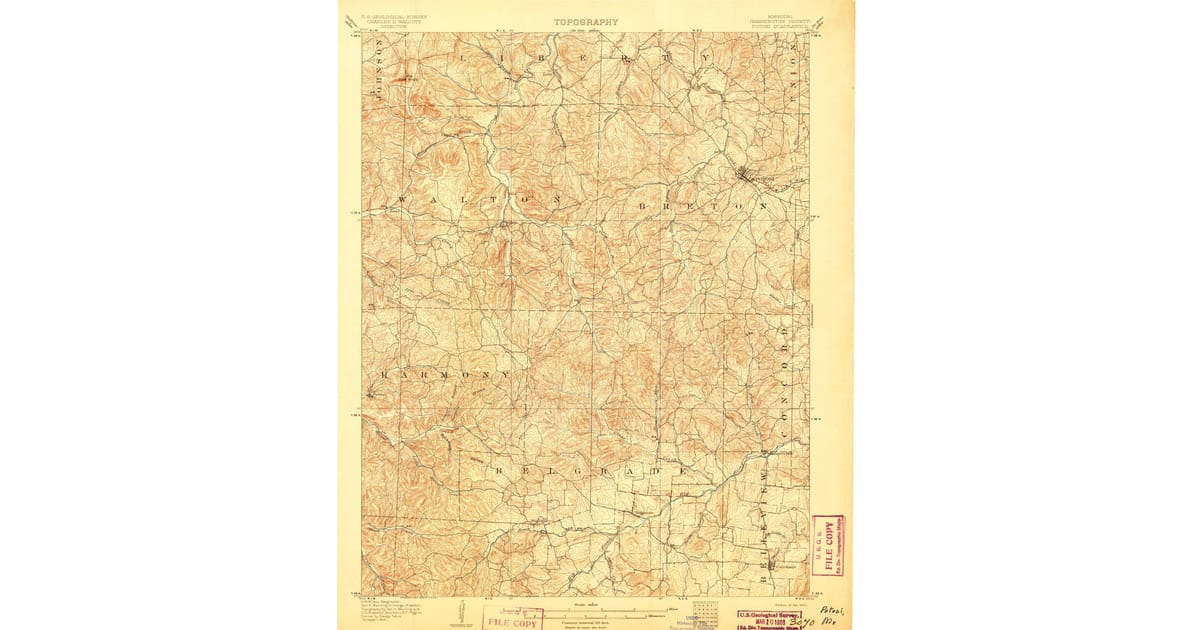 1906 Map of Potosi, MO — High-Res | Pastmaps
