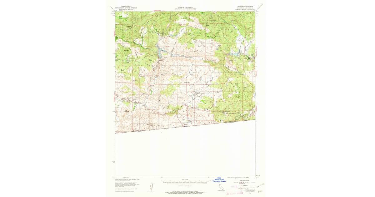 1960 Map of Potrero, CA — High-Res | Pastmaps