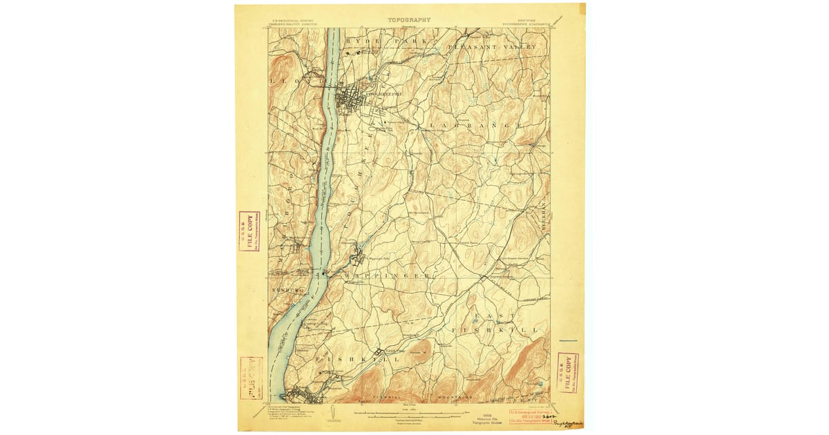 1903 Map of Poughkeepsie, NY — High-Res | Pastmaps