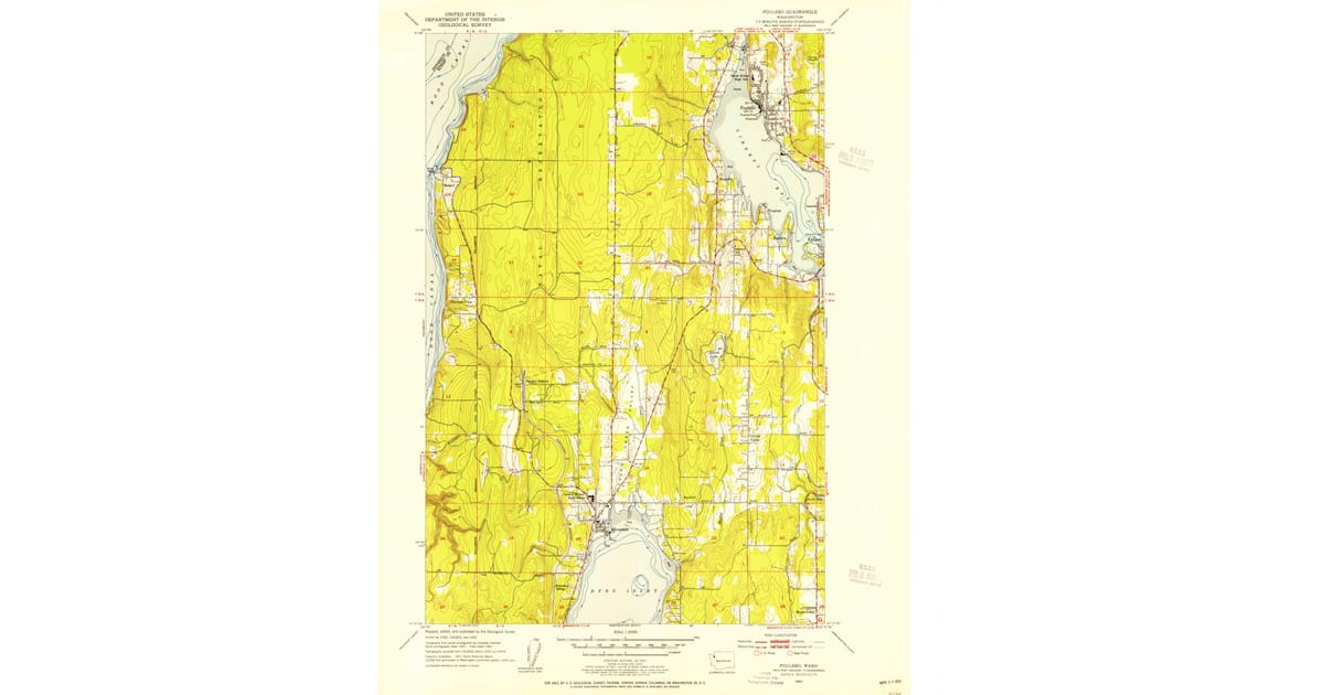 1950s Maps of Poulsbo, WA | Pastmaps