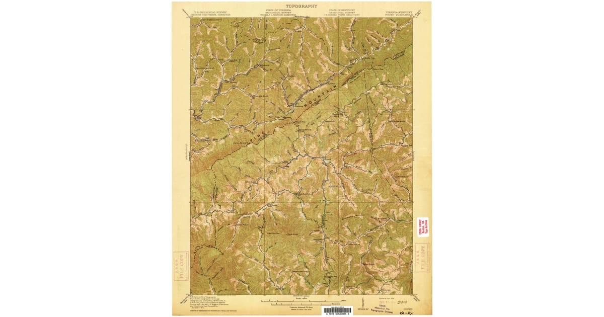 1914 Map of Pound, VA — High-Res | Pastmaps