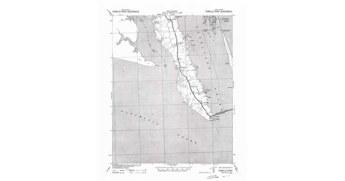 Old Historical Maps of Grandy, NC | Pastmaps