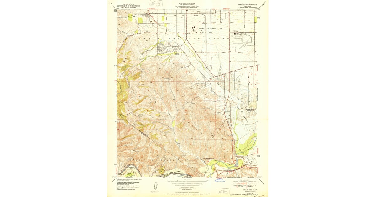 1950s Maps of Coronita, CA | Pastmaps