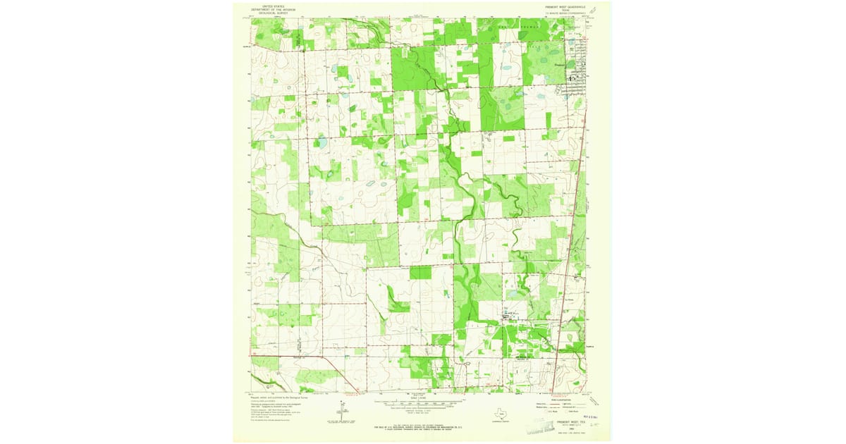 1963 Map of Premont West, Jim Wells County, TX — High-Res | Pastmaps